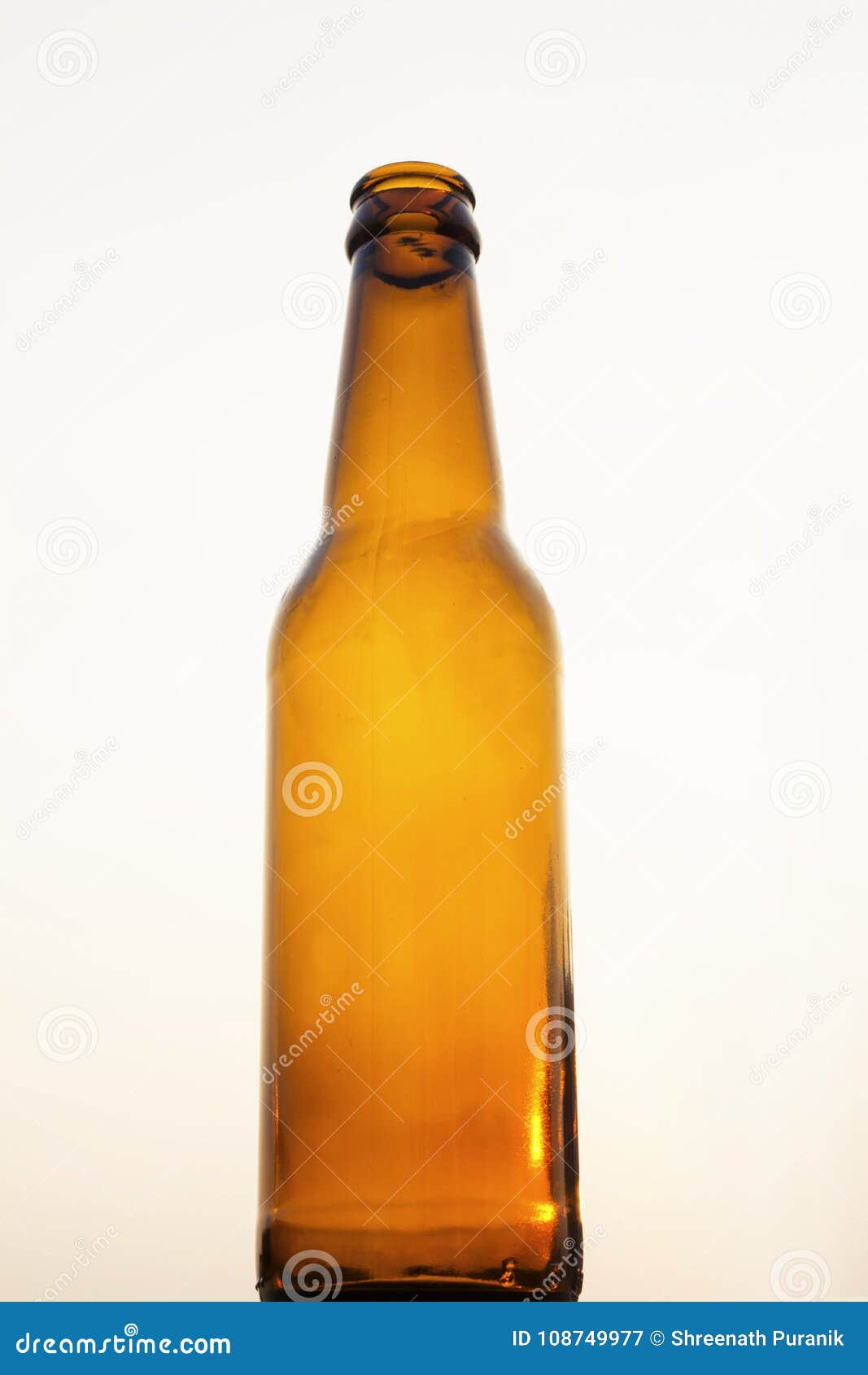 Empty beer bottle stock image. Image of object, color - 108749977