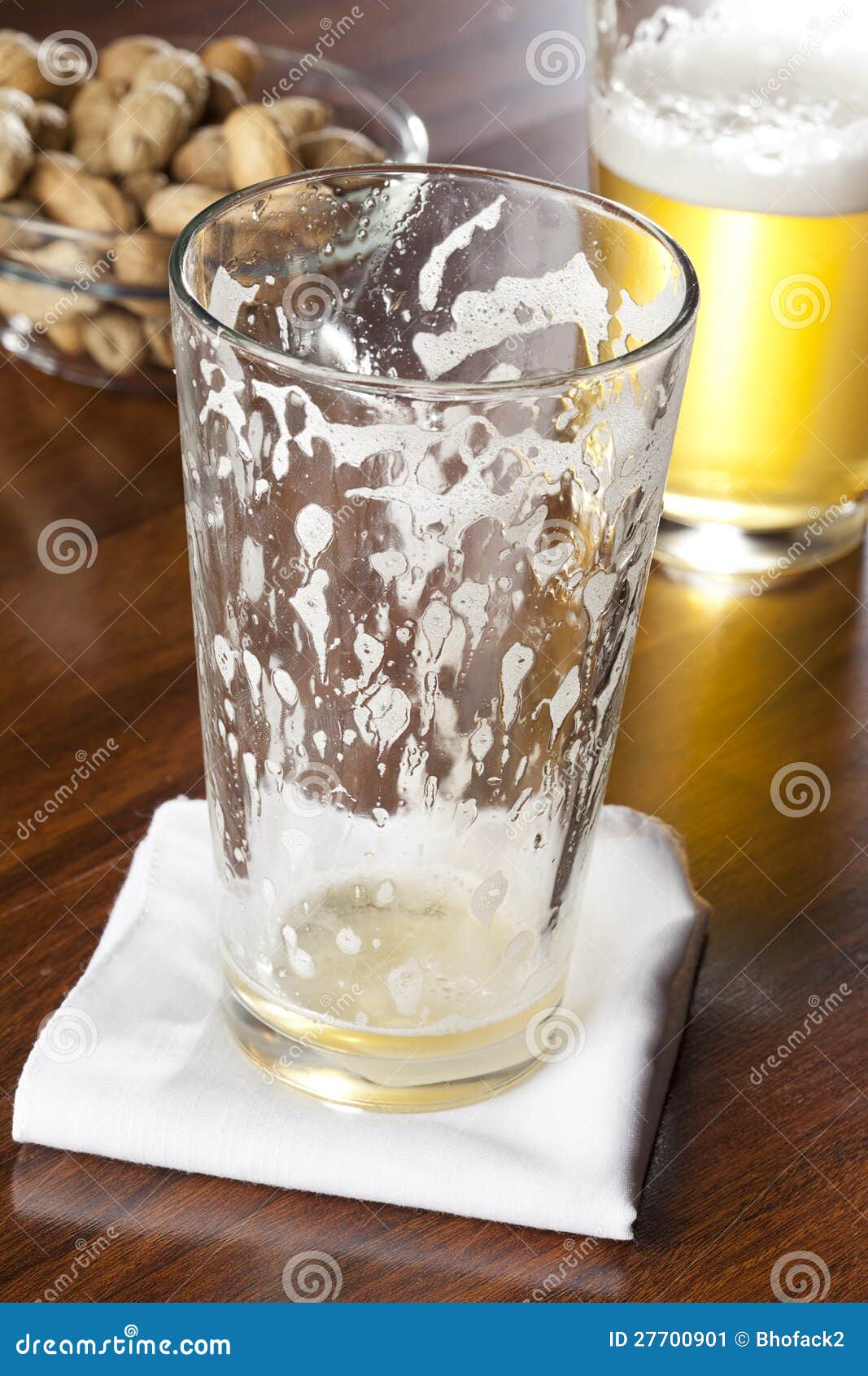 Empty Beer Glass stock image. Image of bubble, foam, beverage - 27700901