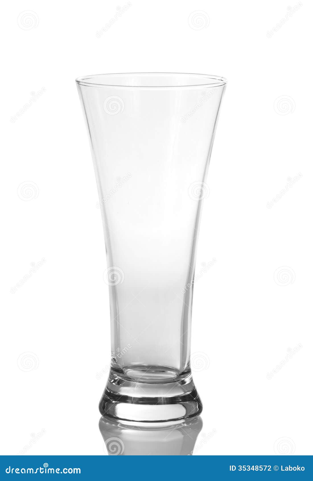 Empty beer glass stock photo. Image of beer, elegant - 35348572