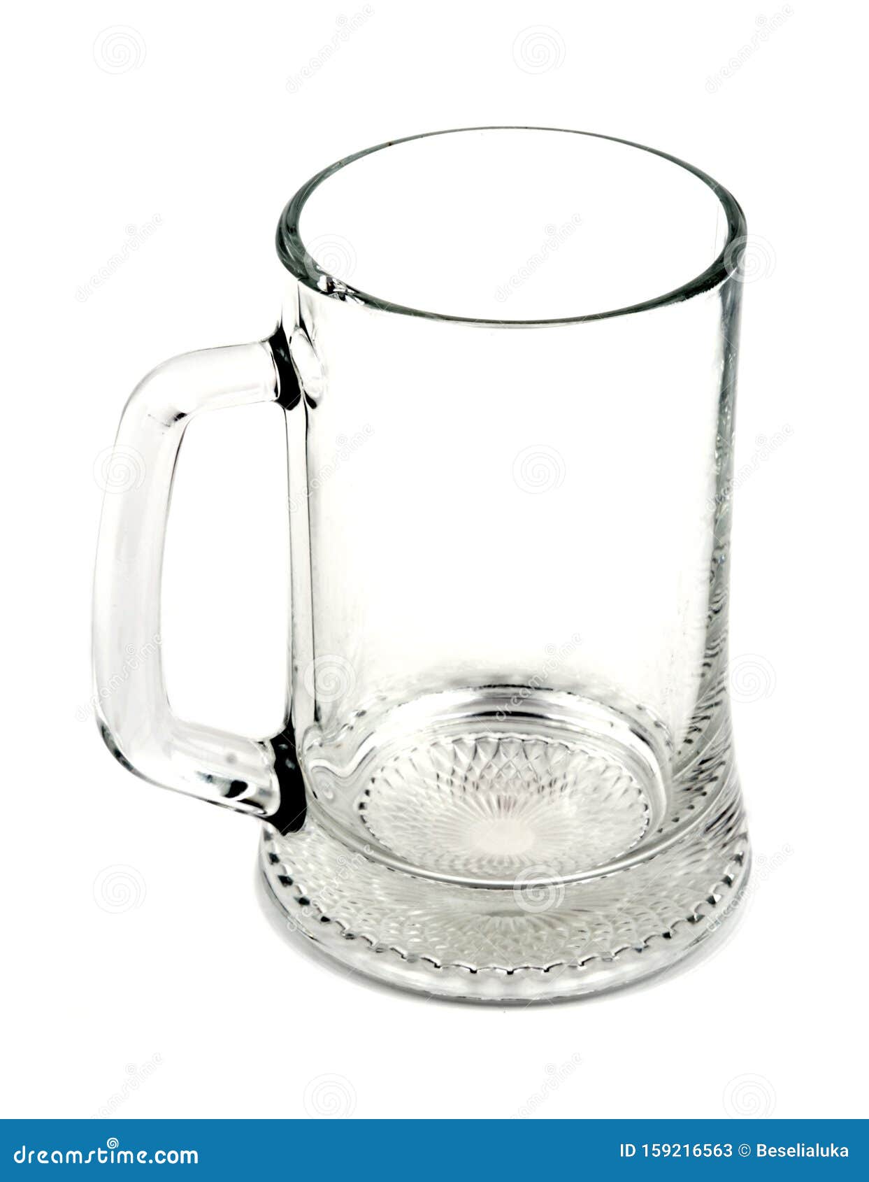 Empty beer mug stock image. Image of glass, drunk, isolated - 159216563