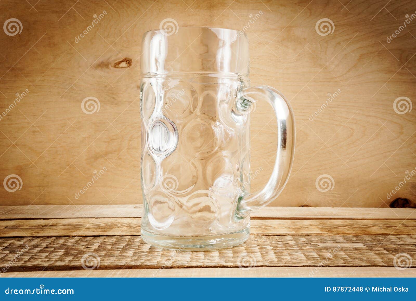Empty Beer Mug on the Table Stock Photo - Image of light, beverage ...