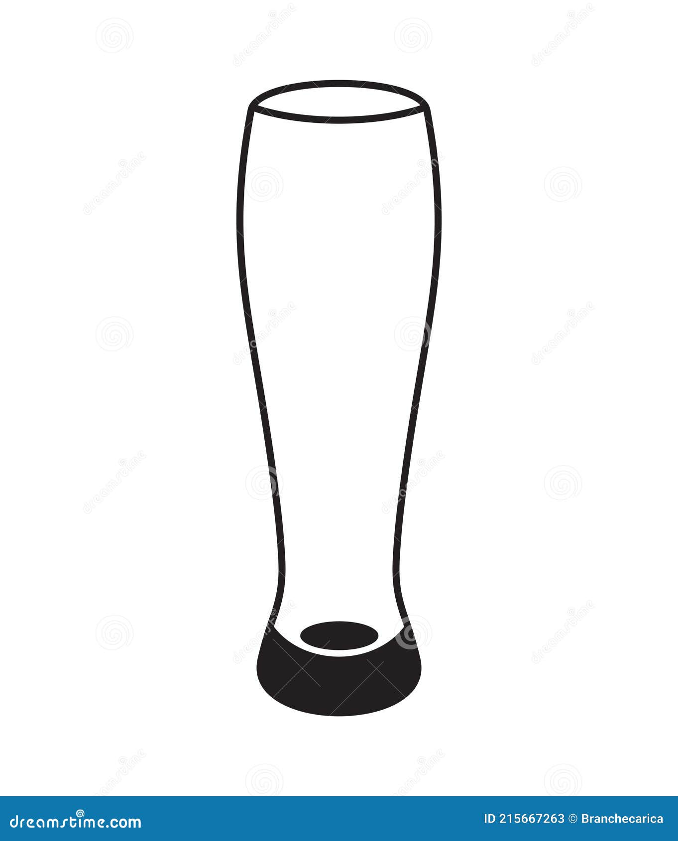 Empty beer mug stock vector. Illustration of graphic - 215667263
