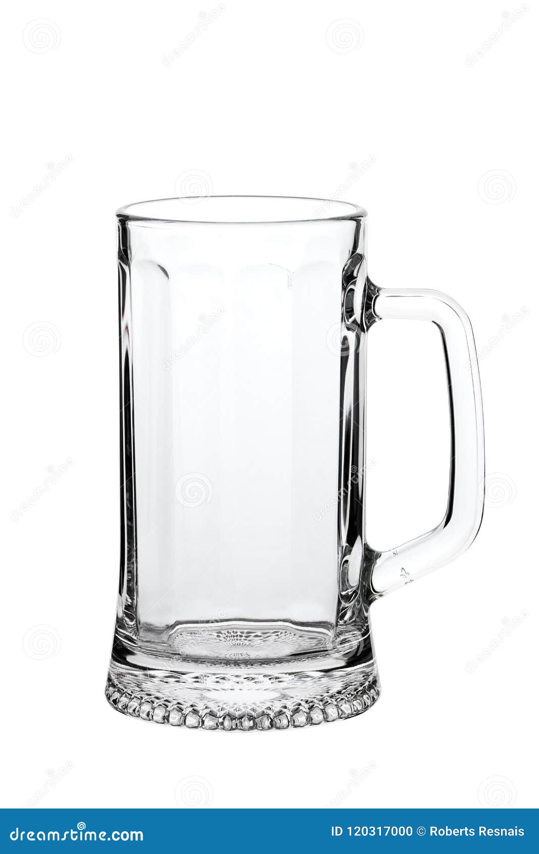 Empty beer mug on white stock photo. Image of blank - 120317000