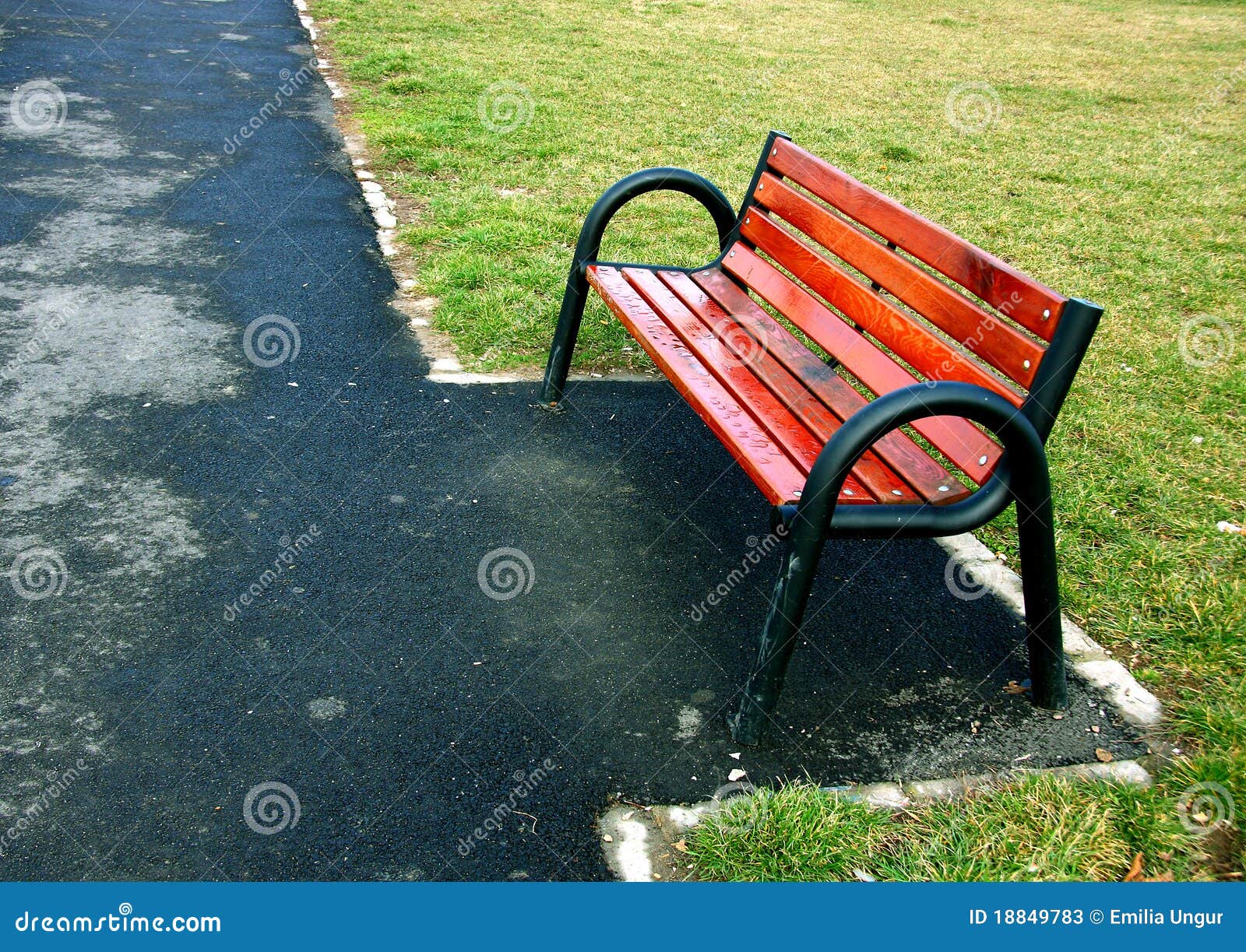 Empty bench stock image. Image of wood, wooden, outdoor - 18849783