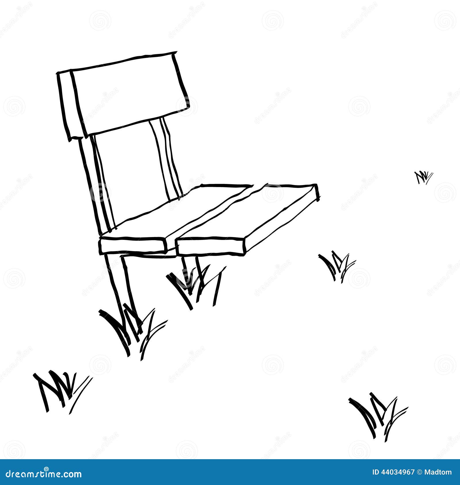 Empty Bench Under The Tree With Sea Storm Waves, Marine Storm Landscape ...