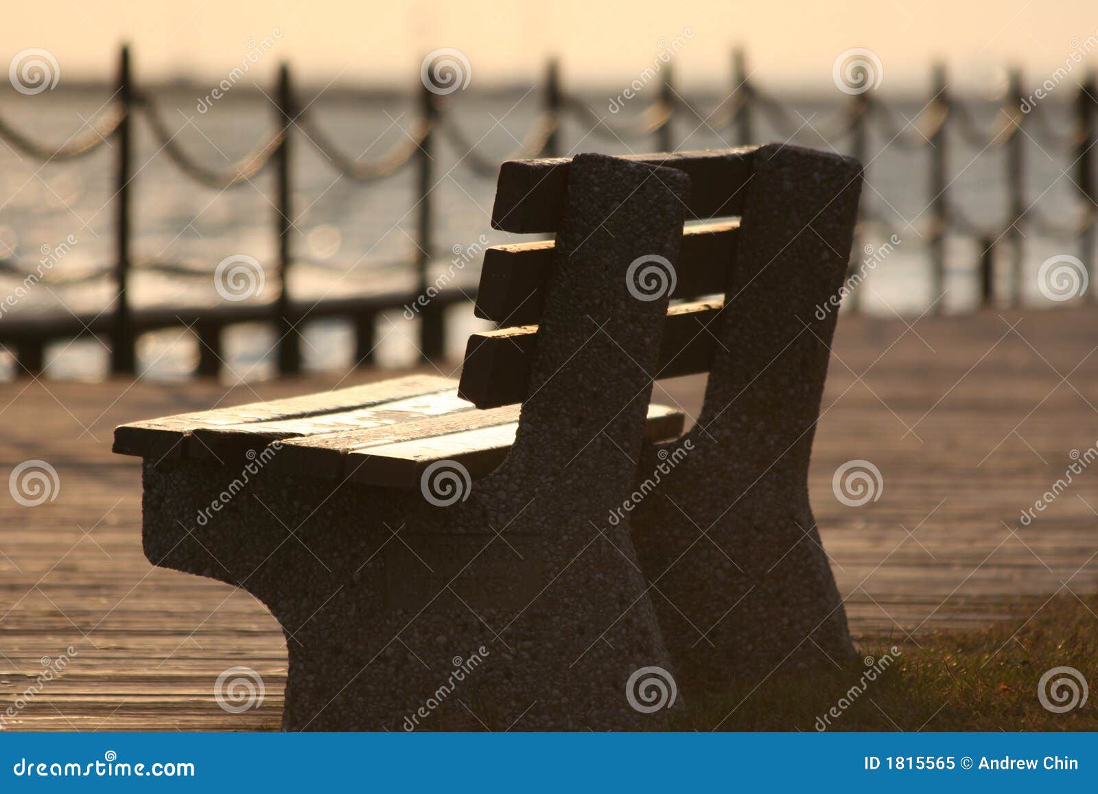 Empty Bench in a Sunset stock image. Image of sunset, empty - 1815565