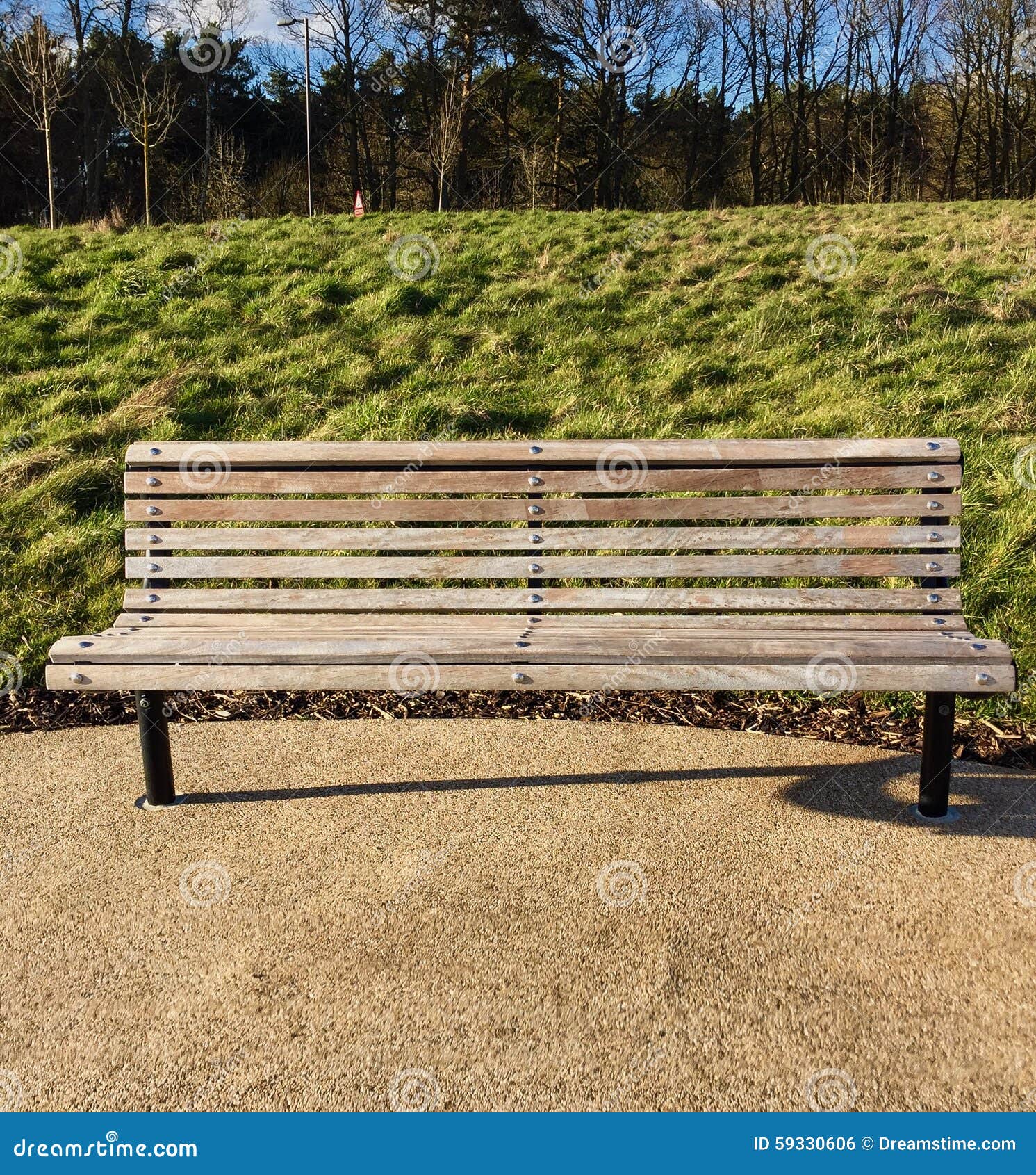 Empty bench stock photo. Image of outdoors, empty, wooden - 59330606