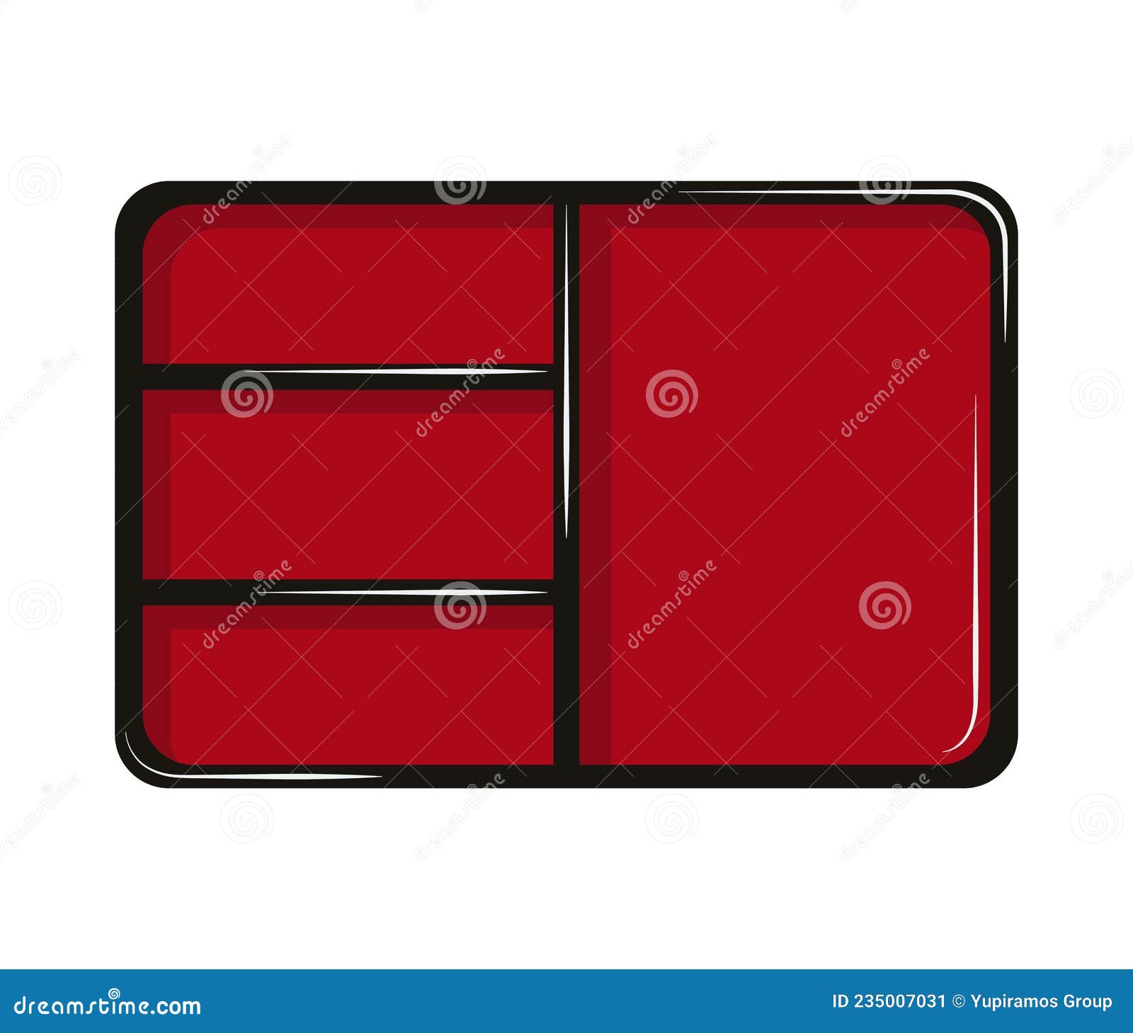 Empty bento box stock vector. Illustration of design - 235007031