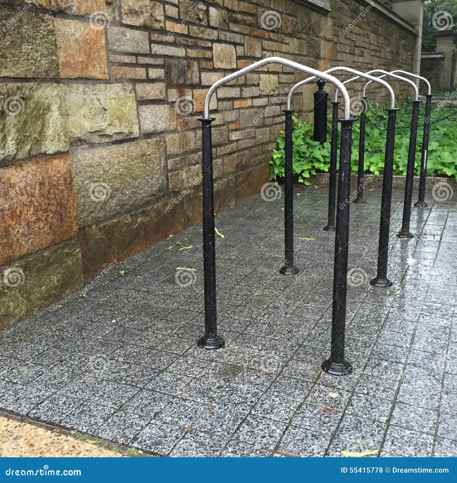 Empty bicycle rack stock photo. Image of bicycle, rack - 55415778