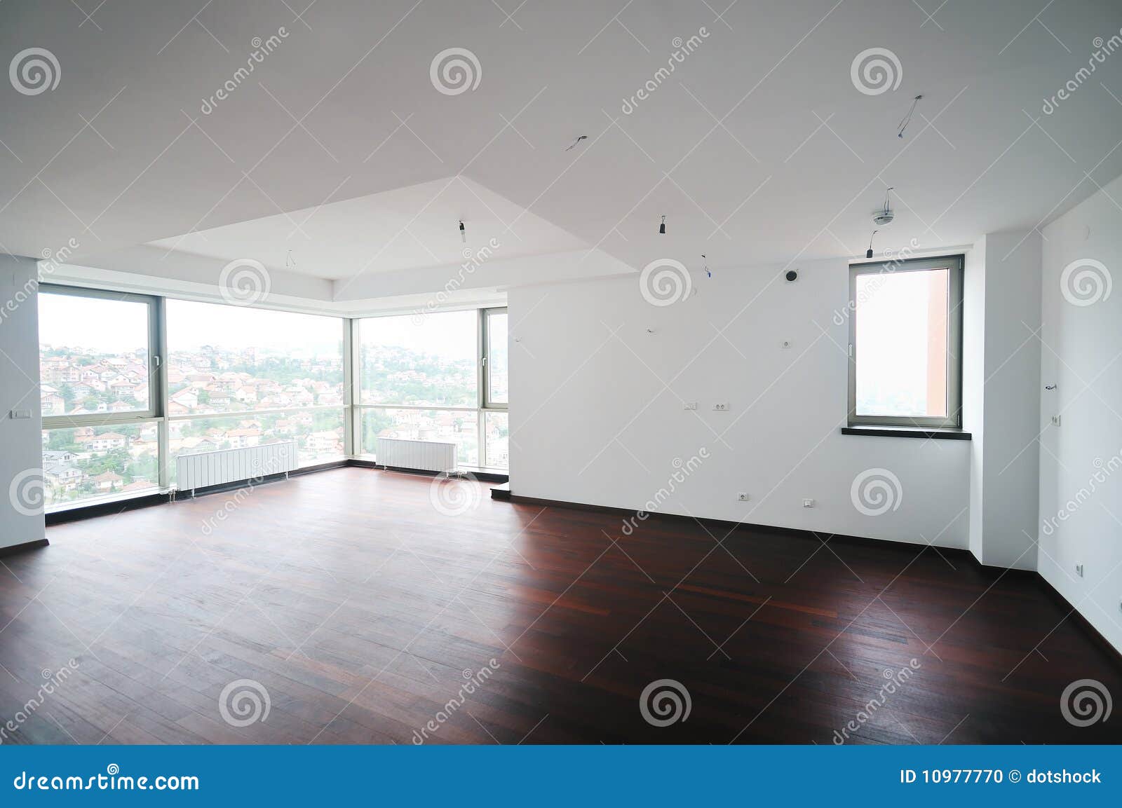 Empty big new apartment stock photo. Image of indoor - 10977770