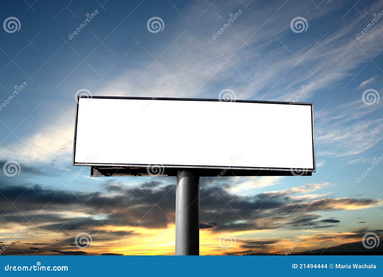 Empty Billboard stock photo. Image of marketing, media - 21494444