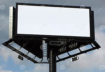 Empty billboard stock image. Image of marketing, view - 4943183