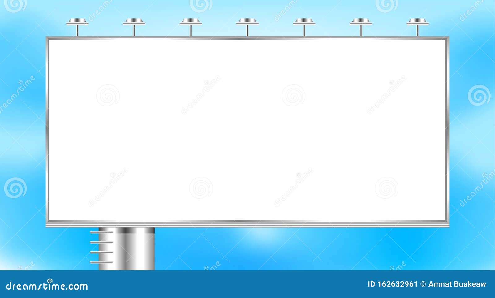 Empty Billboard Big on Sky Copy Space, Billboard Large White Outdoor ...
