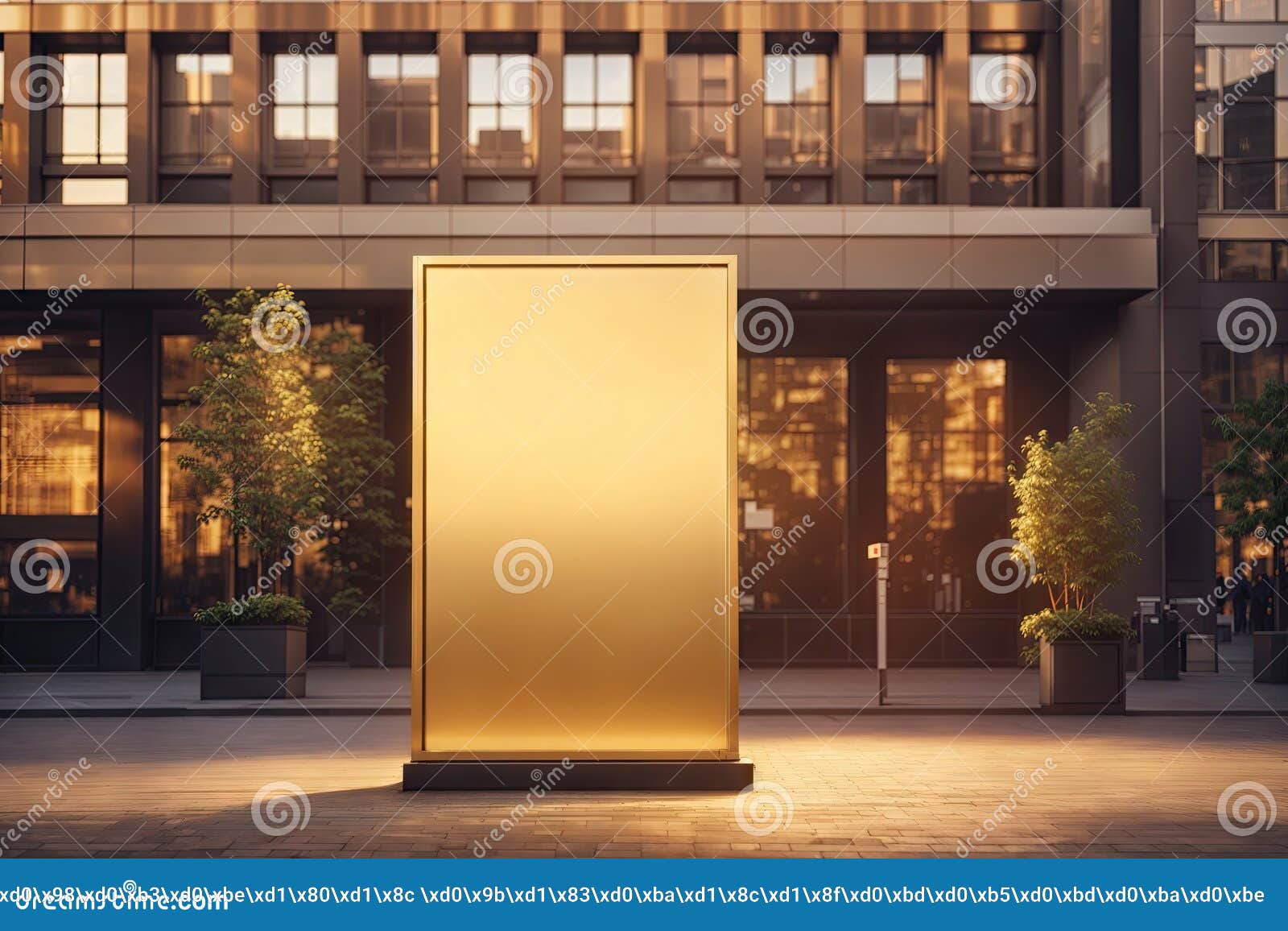 Empty Billboard on the Building Blank Mockup. Ai Generative Stock Image ...