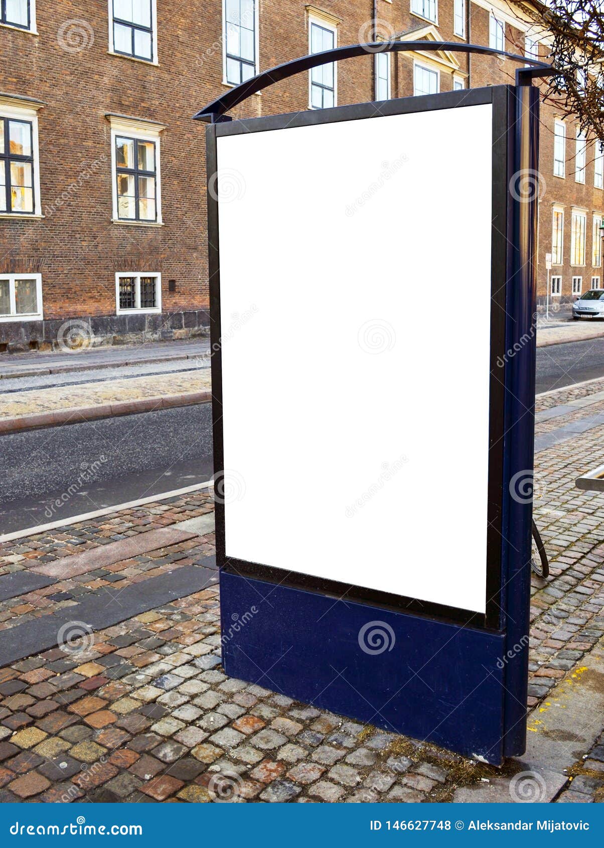 Empty Billboard in City Center Stock Photo - Image of advertising ...