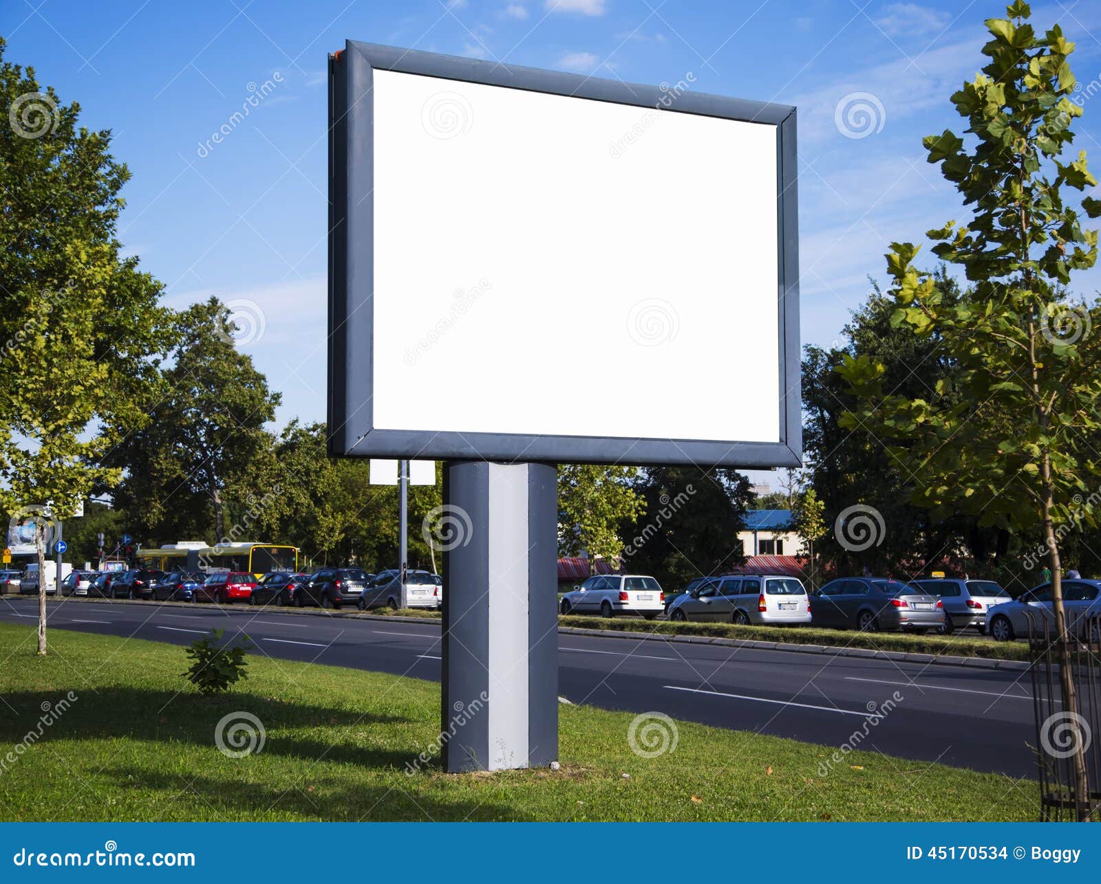 Empty billboard stock photo. Image of blank, media, large - 45170534
