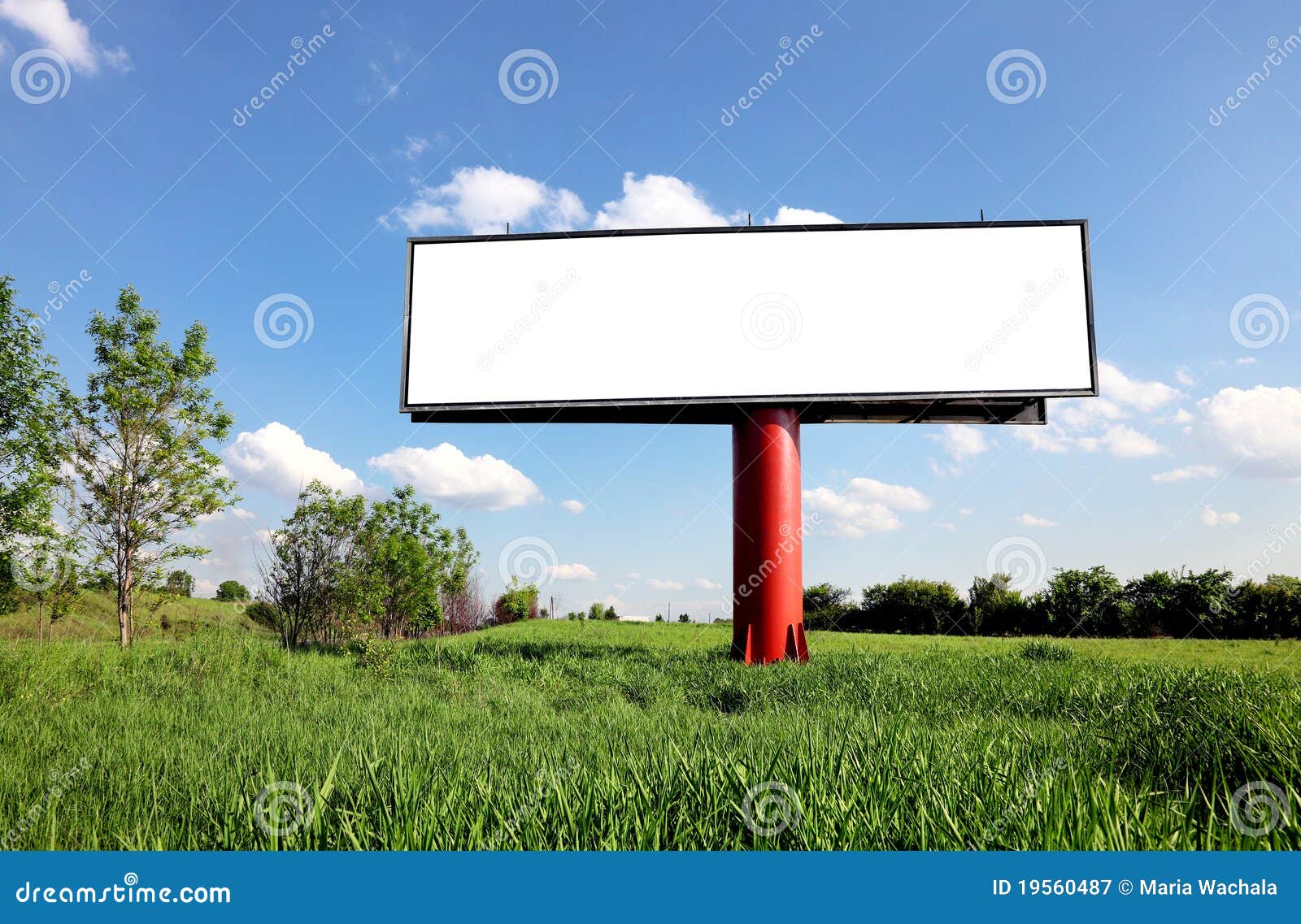 Empty Billboard for Your Ad Stock Image - Image of infrastructure ...