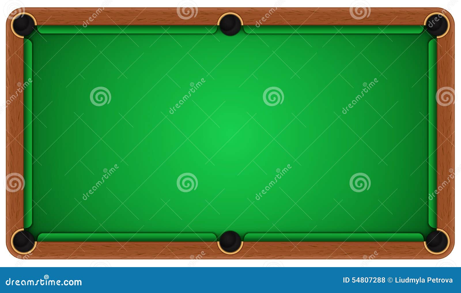 Pool Table Realistic Set. Top, Side View. Billiard, Snooker Equipment ...
