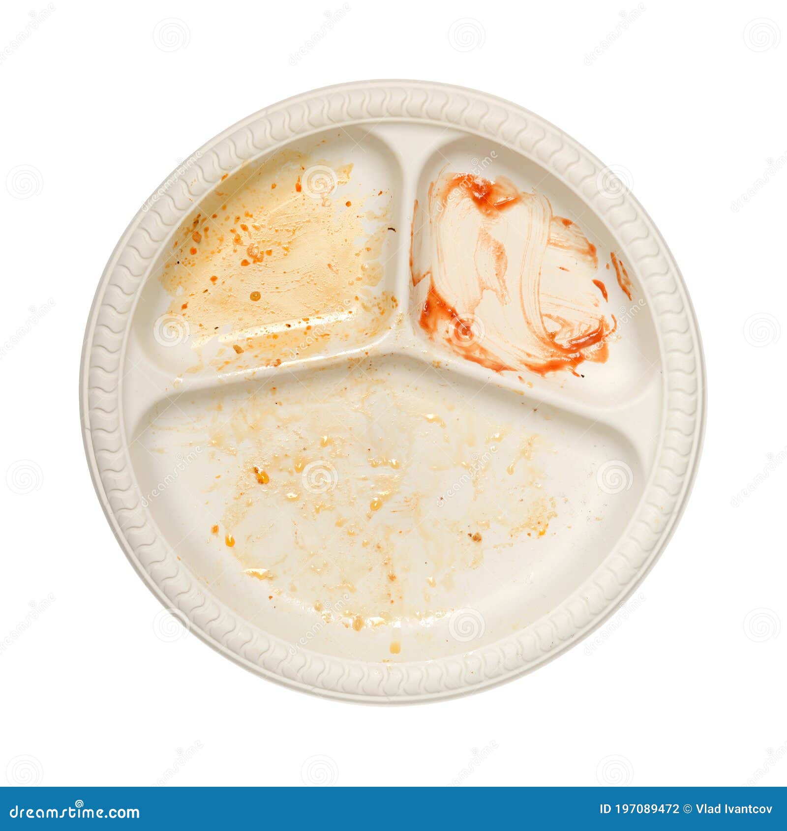Empty bioplastic plate stock photo. Image of blank, circle - 197089472