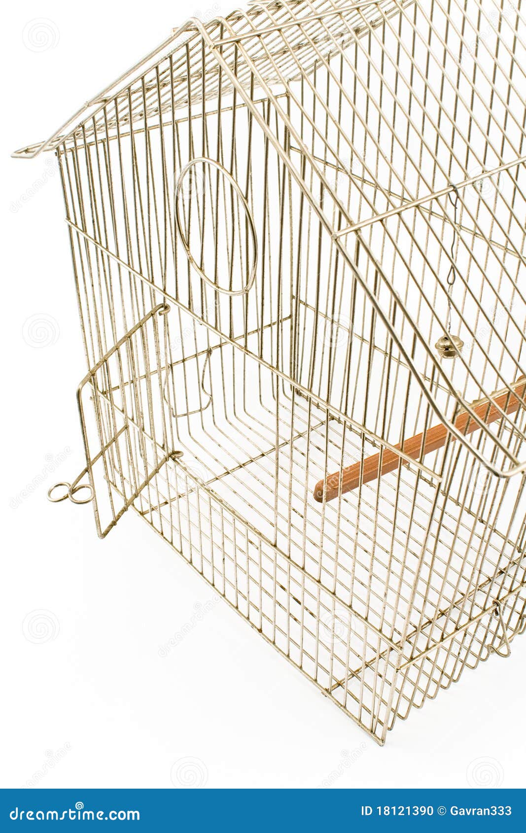 Empty Bird Cage with Opened Door Stock Photo - Image of freedom ...