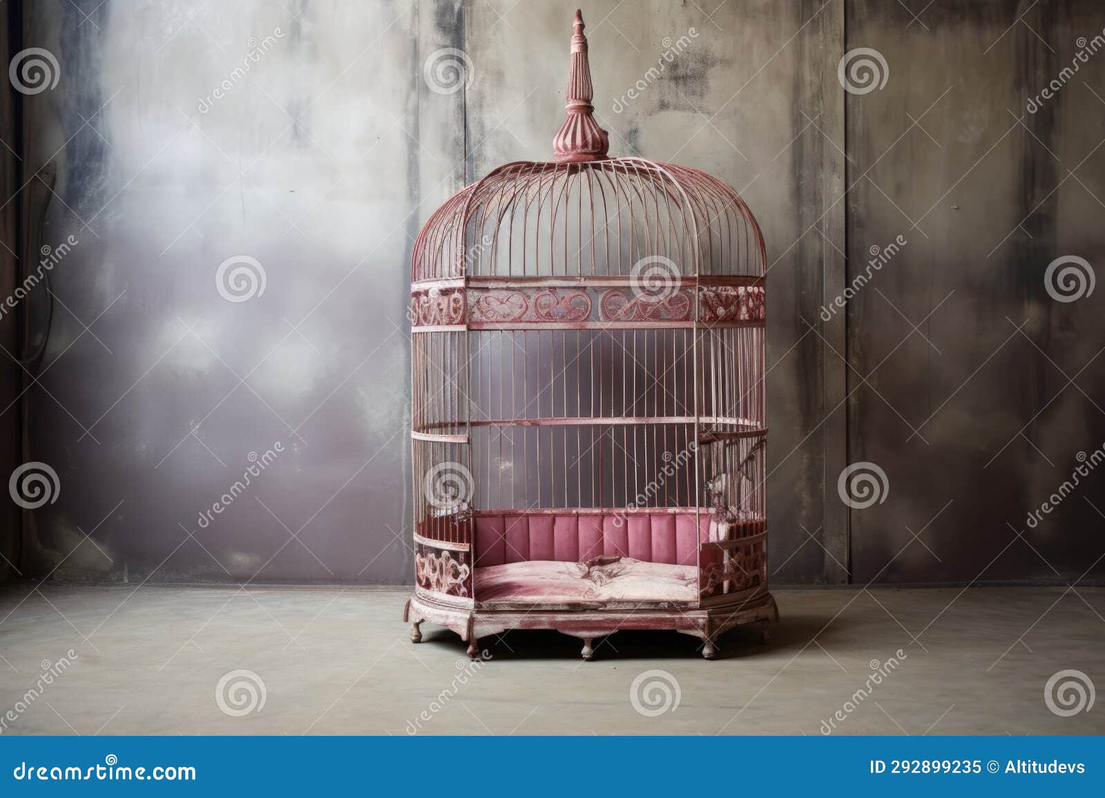 Empty Birdcage with an Open Door Stock Image - Image of escape, hope: 292899235