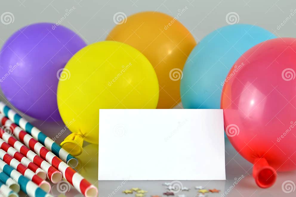 Empty birthday card stock photo. Image of festive, surprise - 74307566