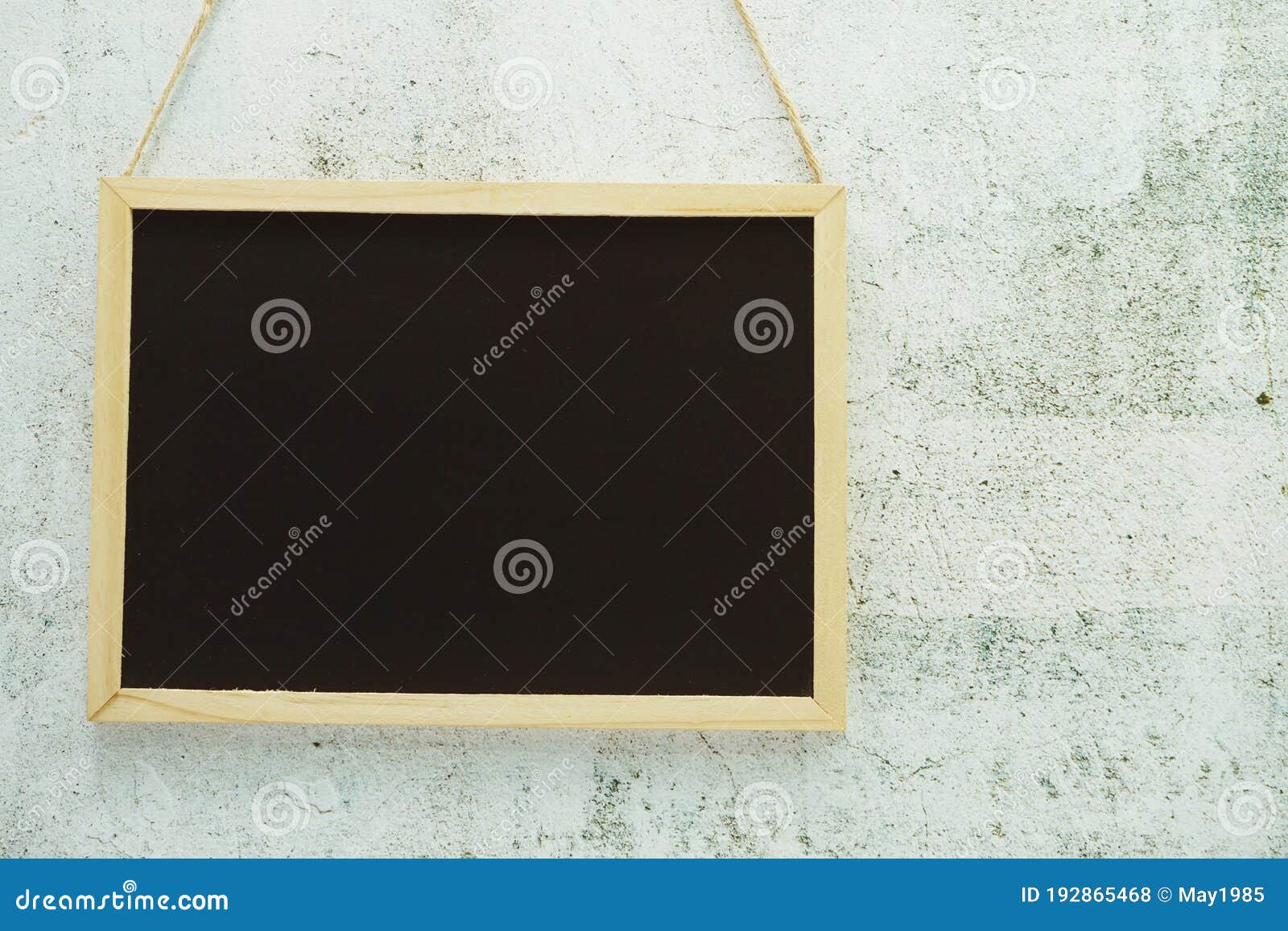 Empty Black Board on Concrete Wall Texture Background Stock Photo ...