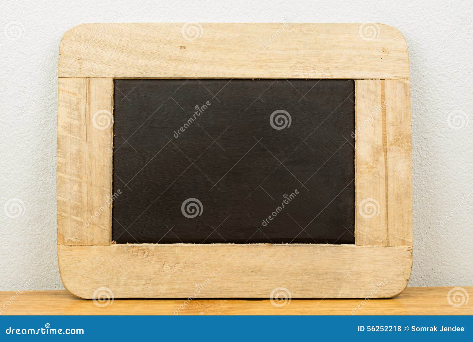 Empty black board stock photo. Image of chalkboard, blank - 56252218