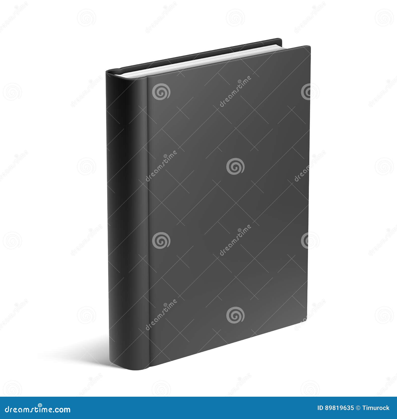 Empty Black Book Template stock vector. Illustration of paper - 89819635