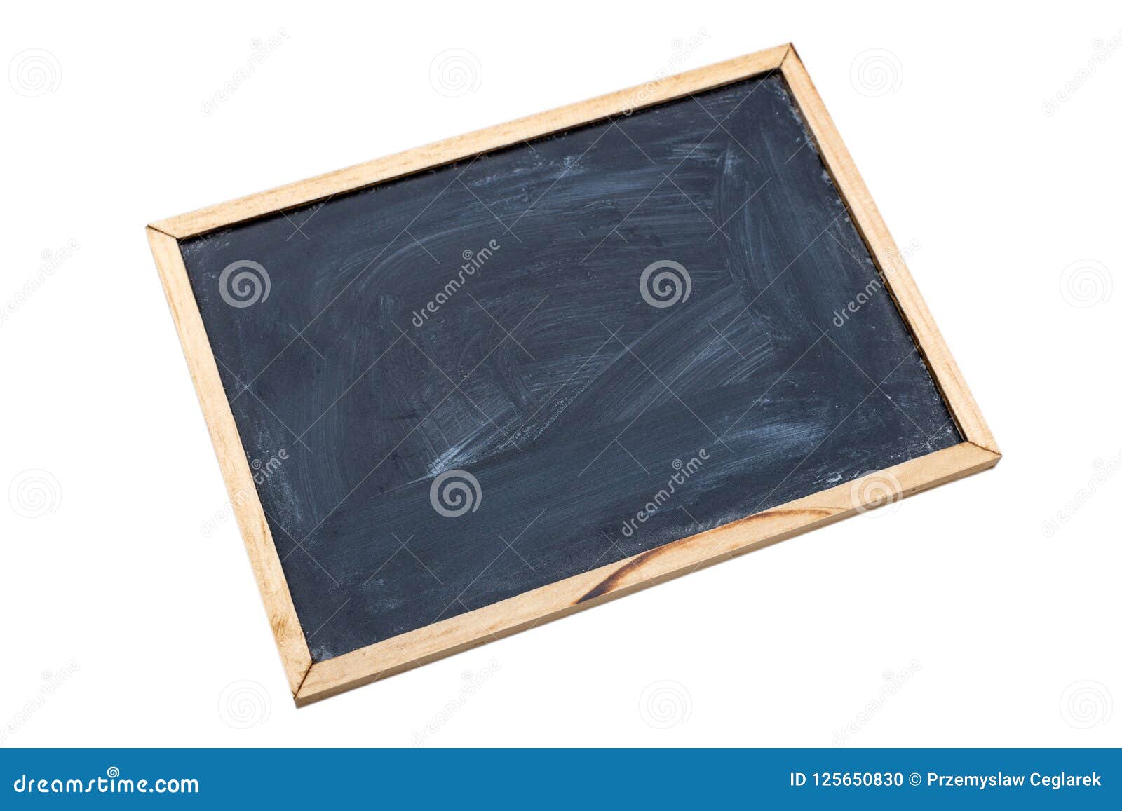 Empty Black Chalkboard Isolated on White Stock Photo - Image of chalk ...