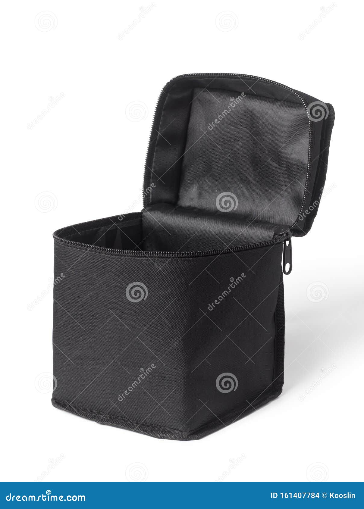 Empty black cloth bag stock photo. Image of blank, retail - 161407784