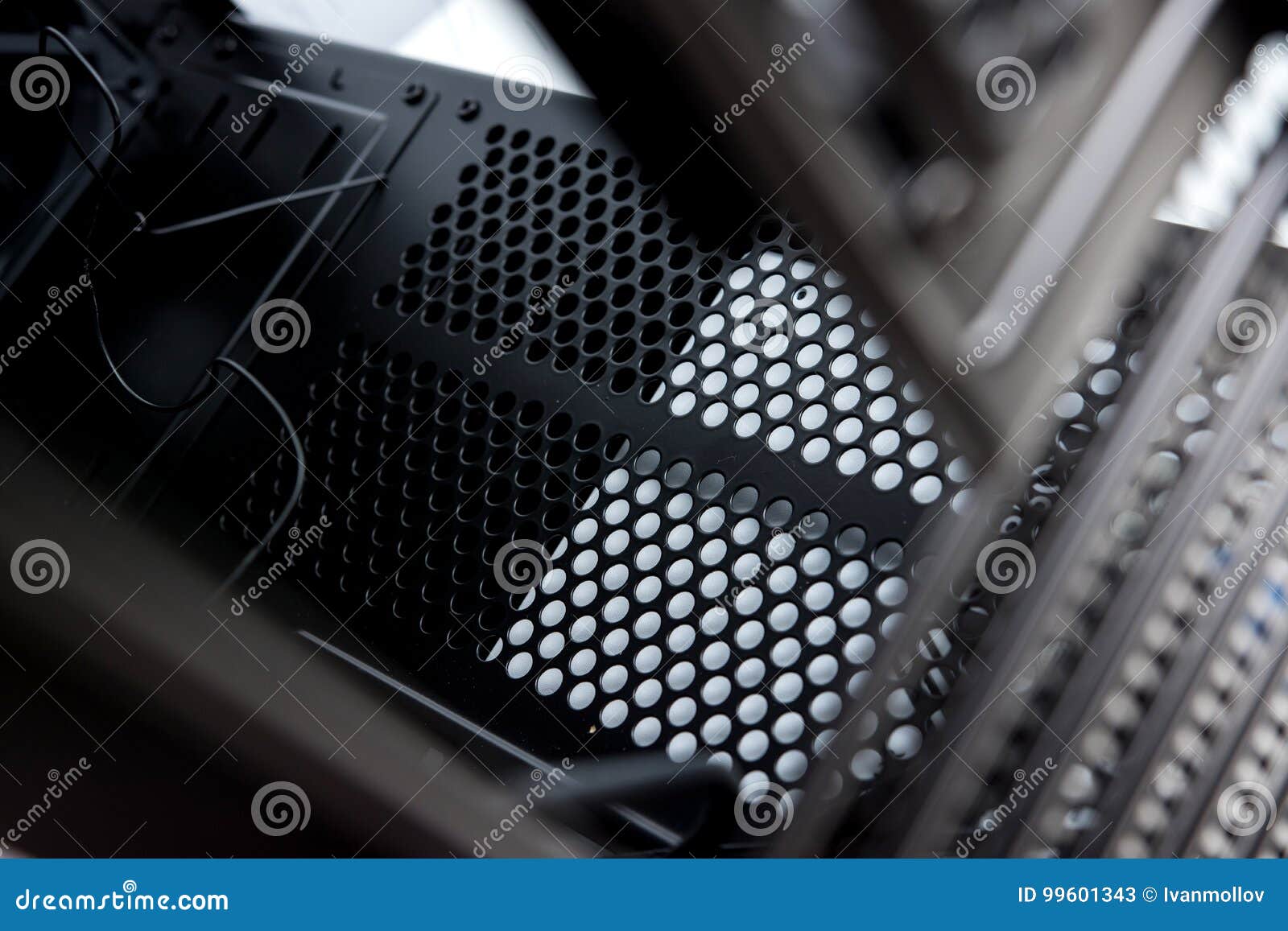 Empty Black Metal Computer Case Stock Image - Image of computer ...