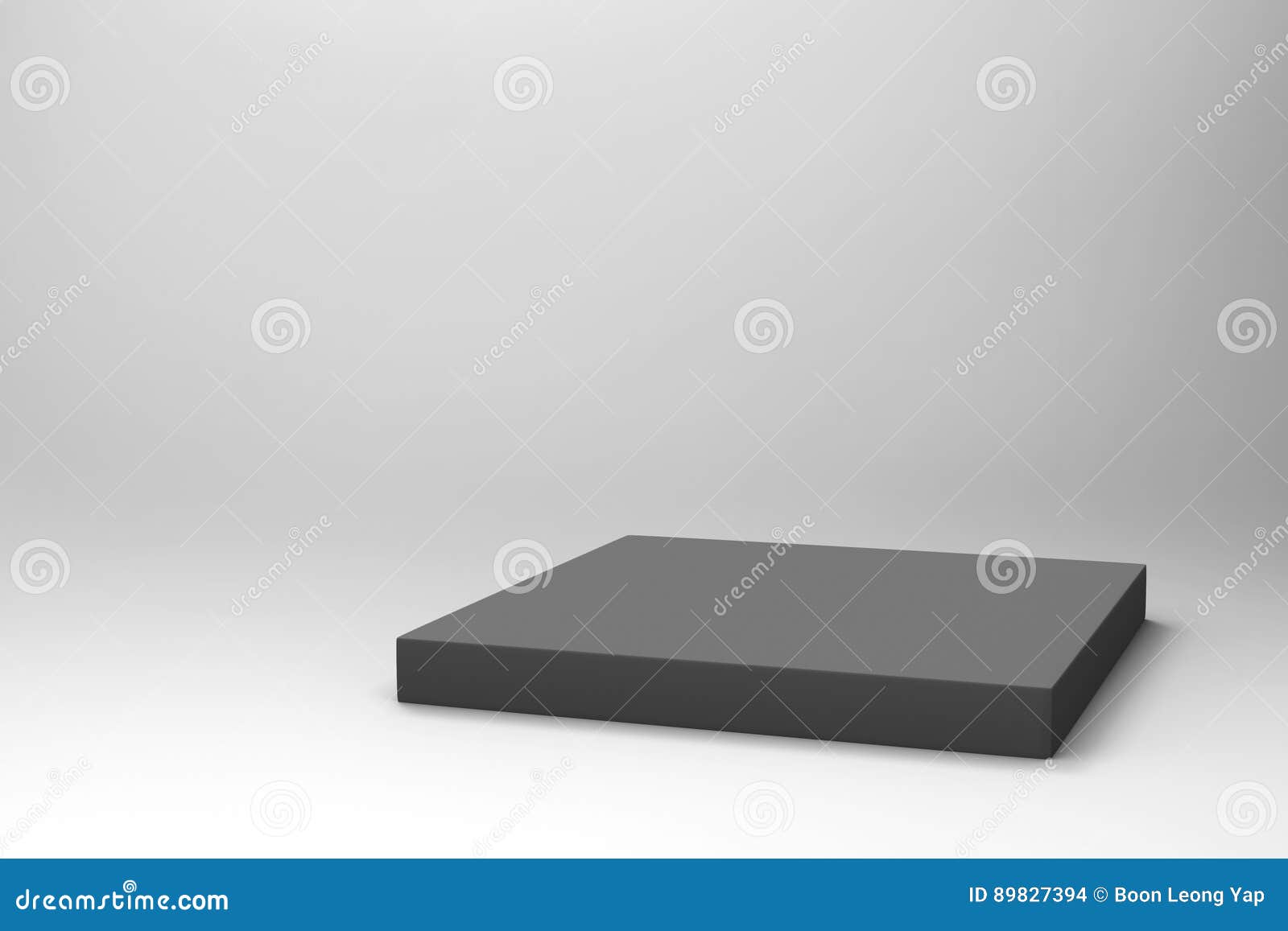 Empty Black Cube Background Stock Illustration - Illustration of ...