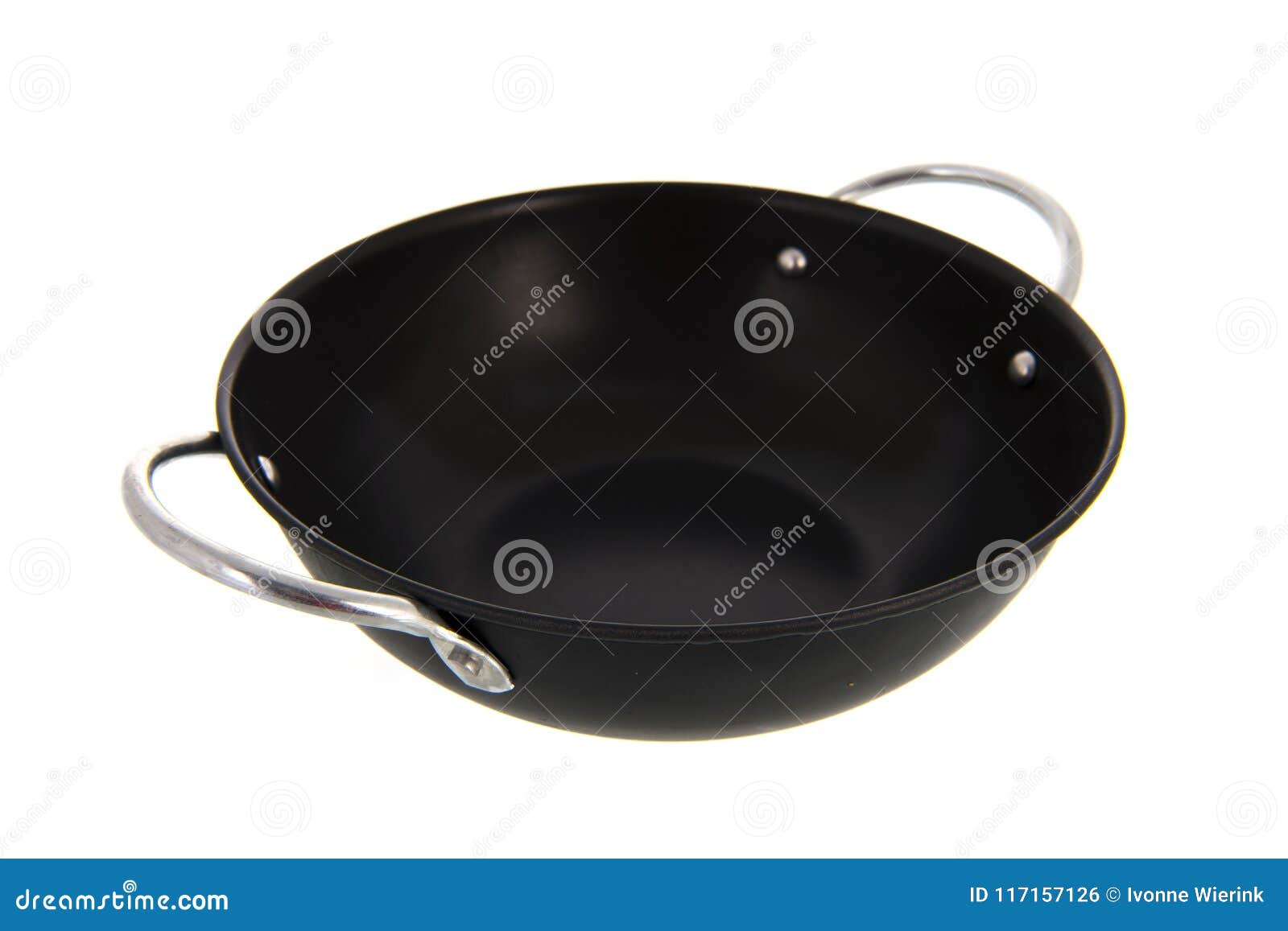 Empty frying pan stock photo. Image of cooking, background - 117157126
