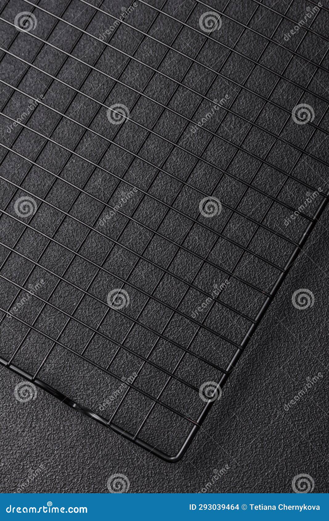 Empty Black Metal Kitchen Grate For Pouring Desserts Royalty-Free Stock ...