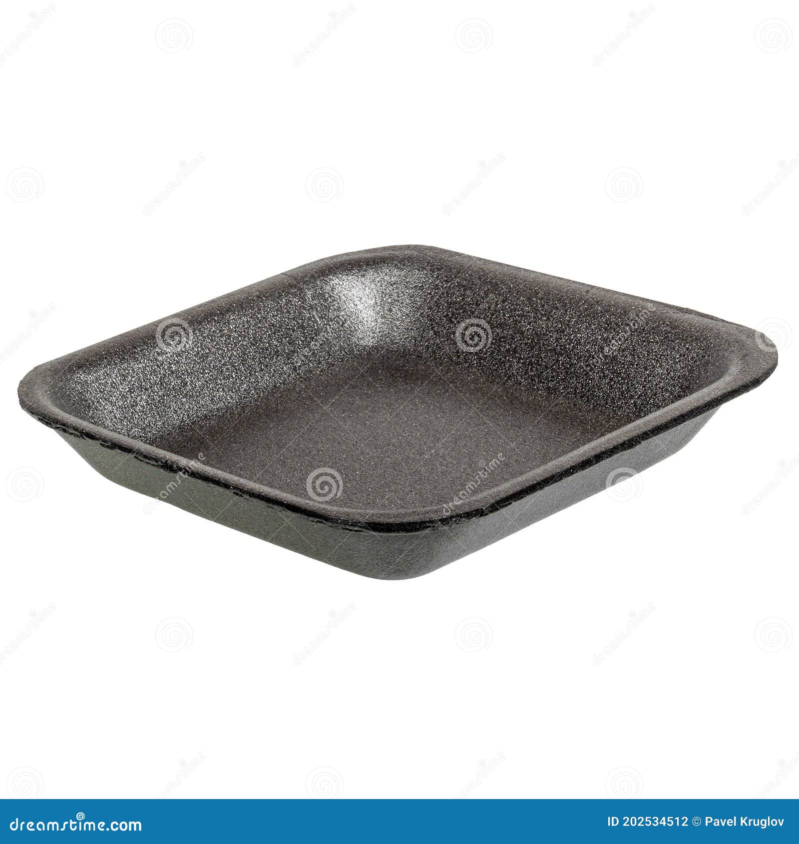 Empty Black Plastic New Container for Takeaway or Picnic Food Stock ...