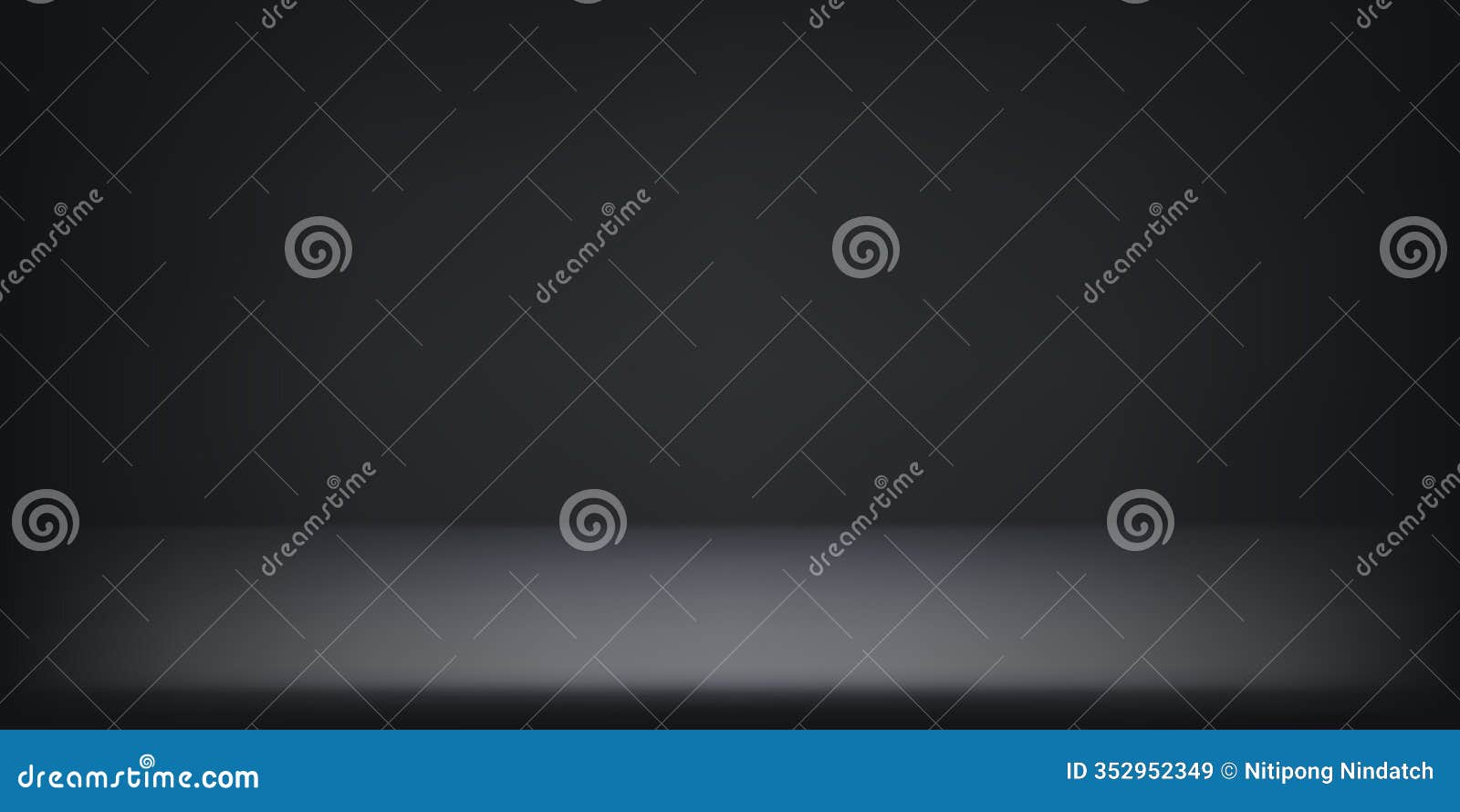 Empty Black Studio Background. Dark Studio Background. Vector ...