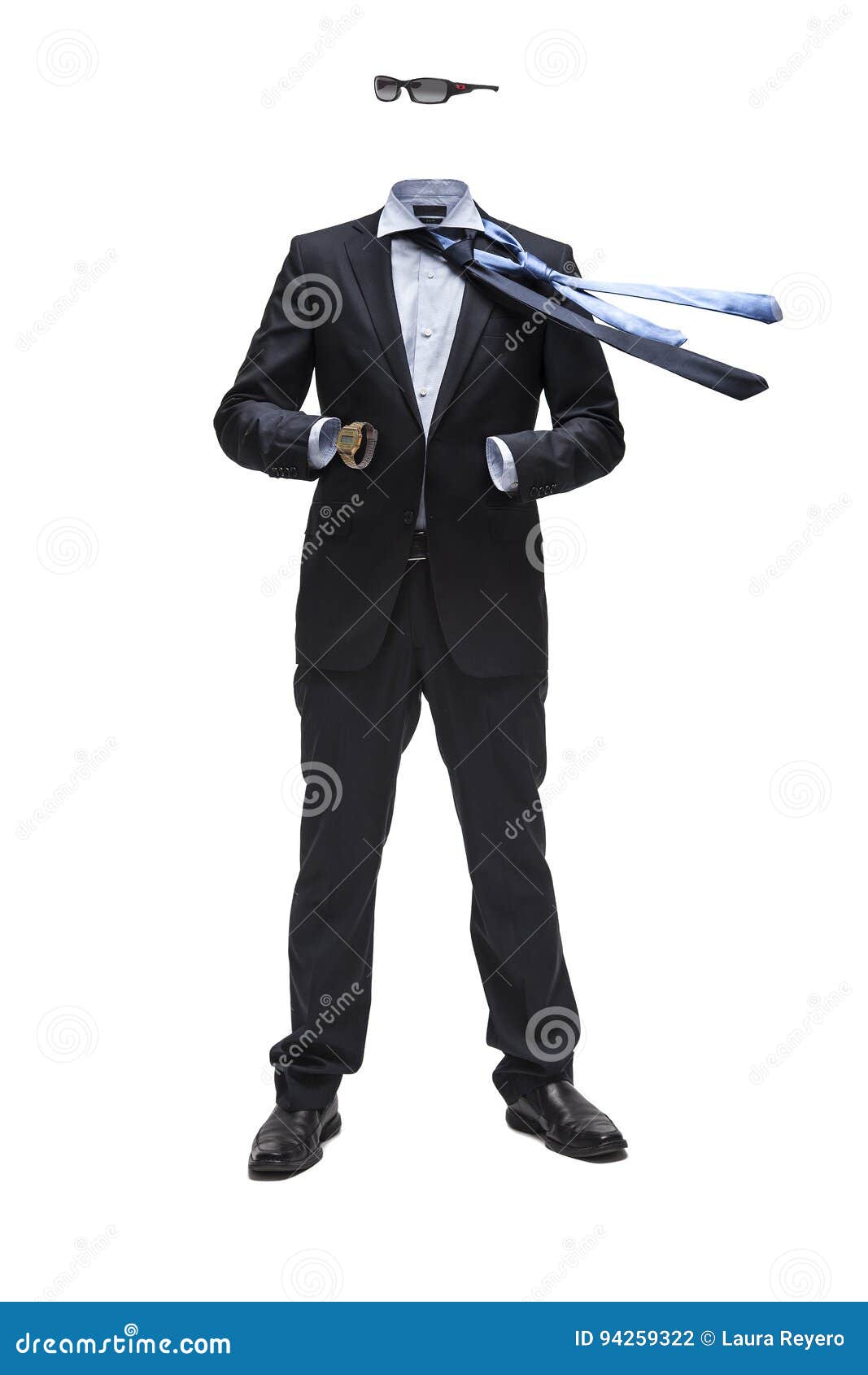 Empty black suit stock photo. Image of style, business - 94259322