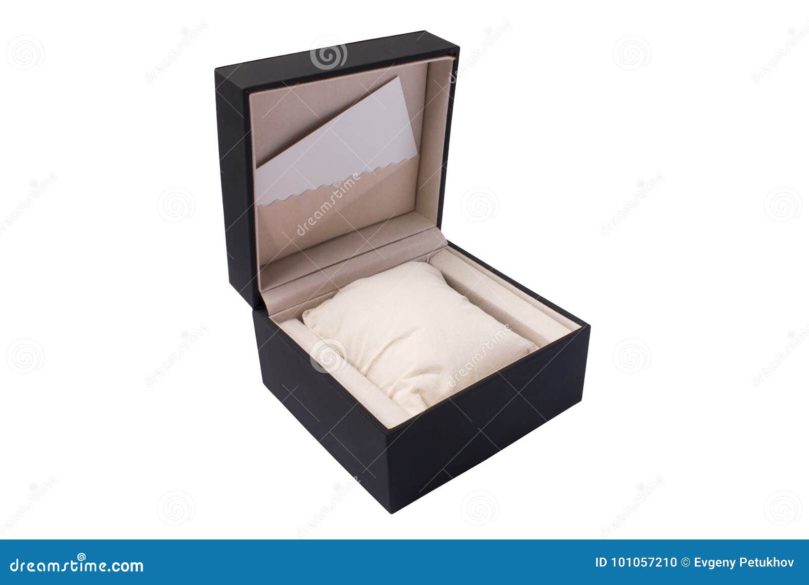 An Empty Black Watch Box. a Pure Card for the Presentation of the Brand ...