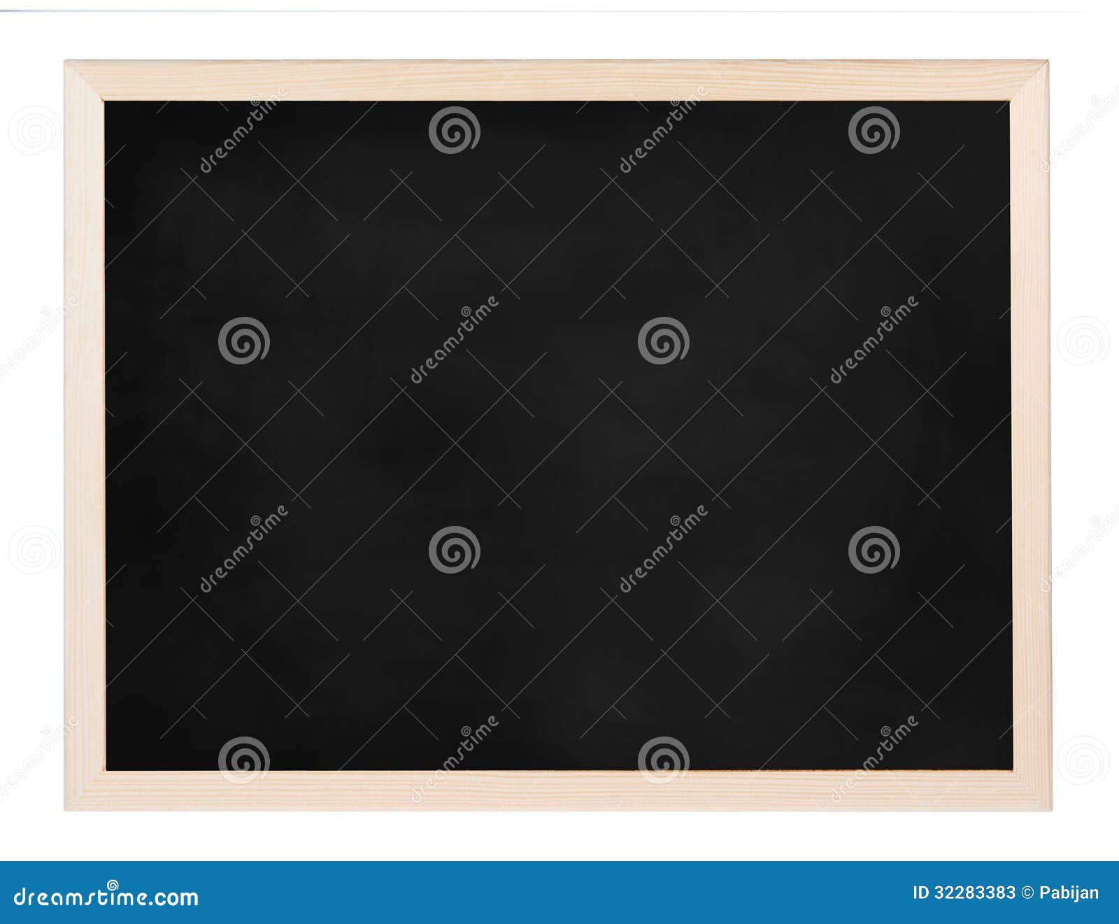 Empty Blackboard Isolated on White Stock Image - Image of education ...