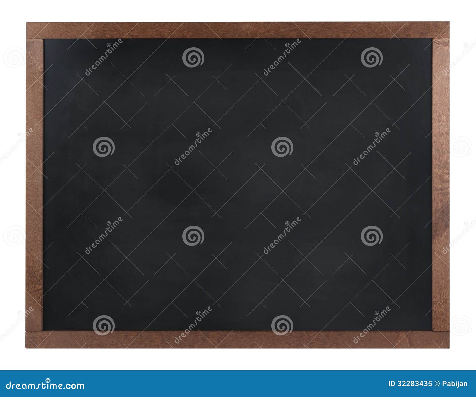 Empty Blackboard Isolated on White Stock Image - Image of noticeboard ...