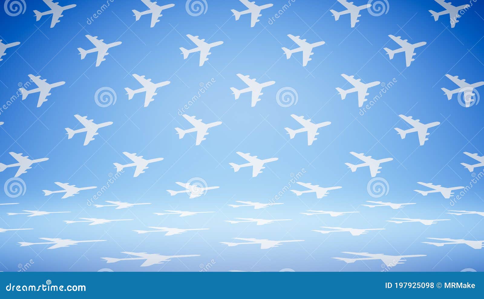 Empty Blank Airplane Shape Pattern Studio Background Stock Illustration ...