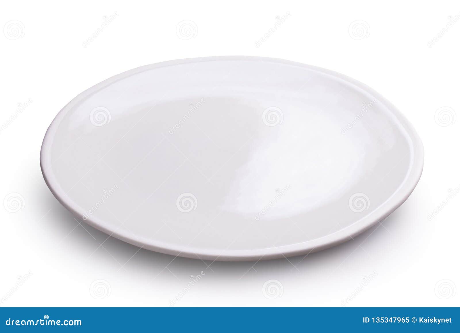 Empty Blank Ceramic Dish on White Background Stock Image - Image of ...