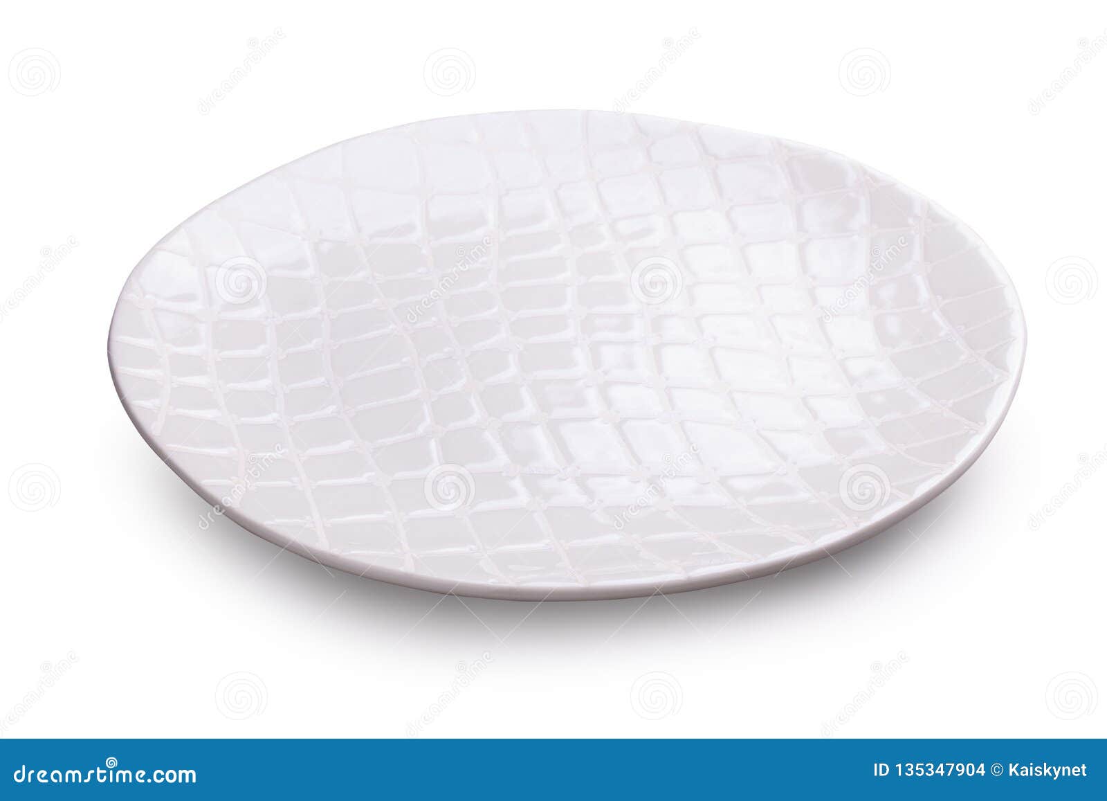 Empty Blank Ceramic Dish on White Background Stock Photo - Image of ...