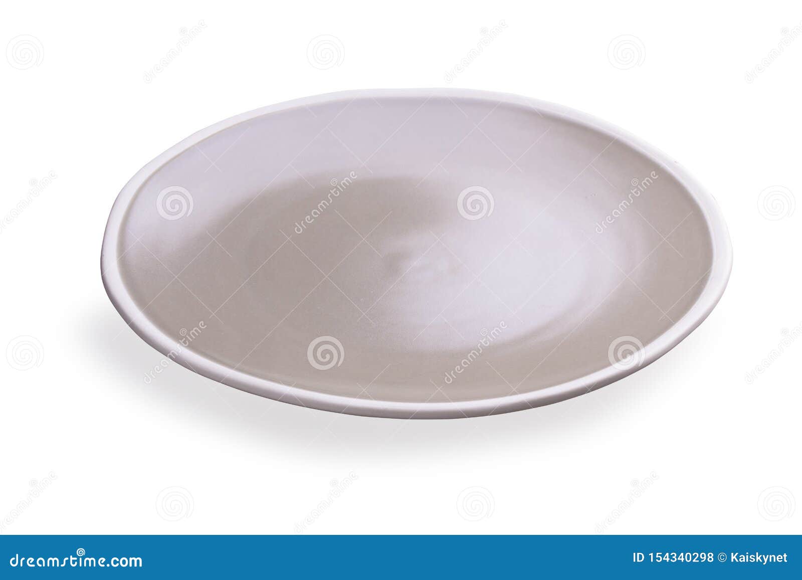 Empty Blank Ceramic Dish on White Background Stock Photo - Image of ...