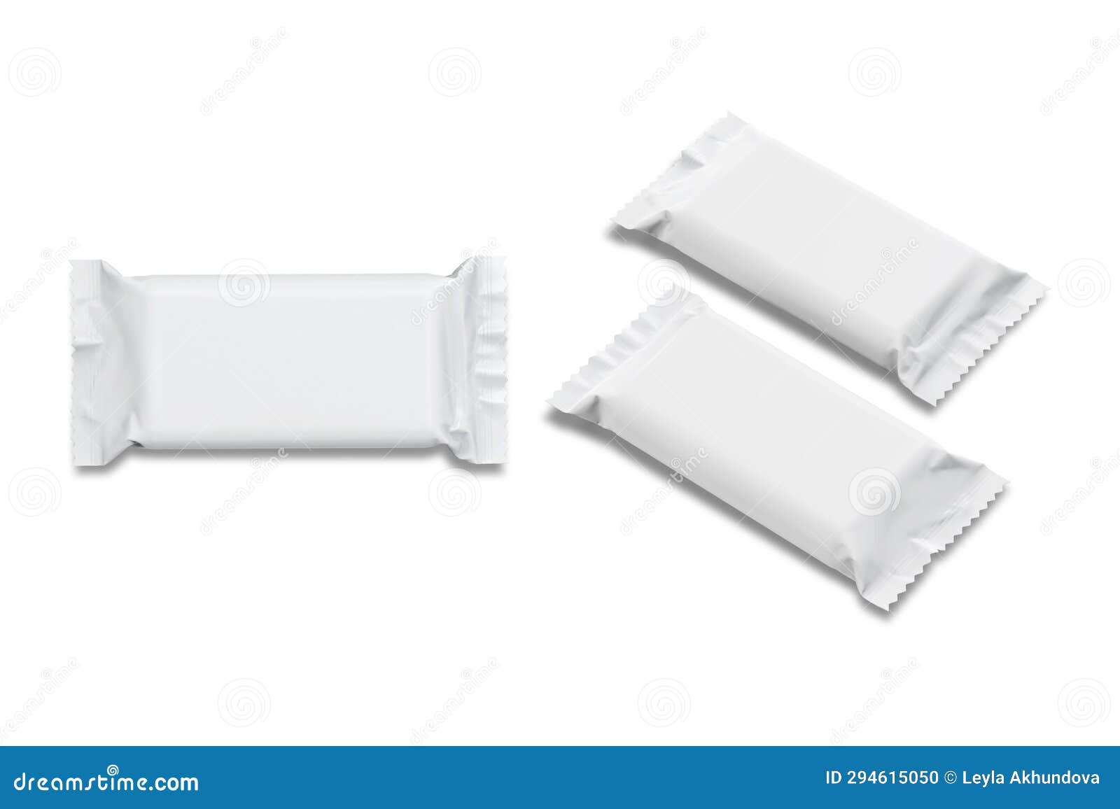 Empty Blank Chocolate Candy Bar Mockup Isolated on White Background ...