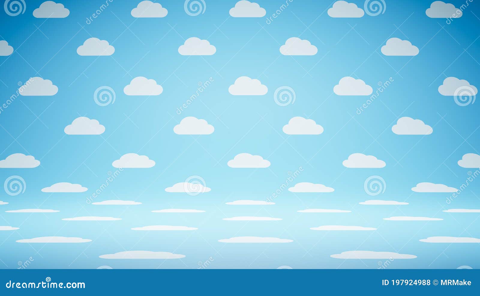 Empty Blank Cloud Shape Pattern Studio Background Stock Illustration ...