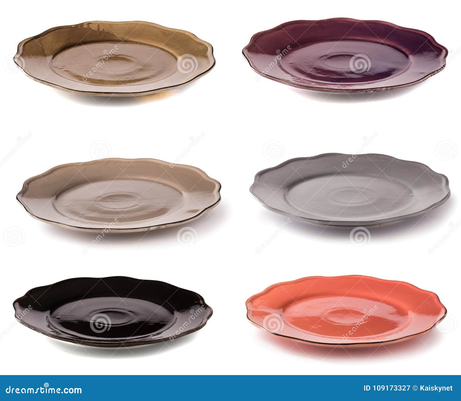 Empty Blank Dish Isolated on a White Background Stock Image - Image of ...