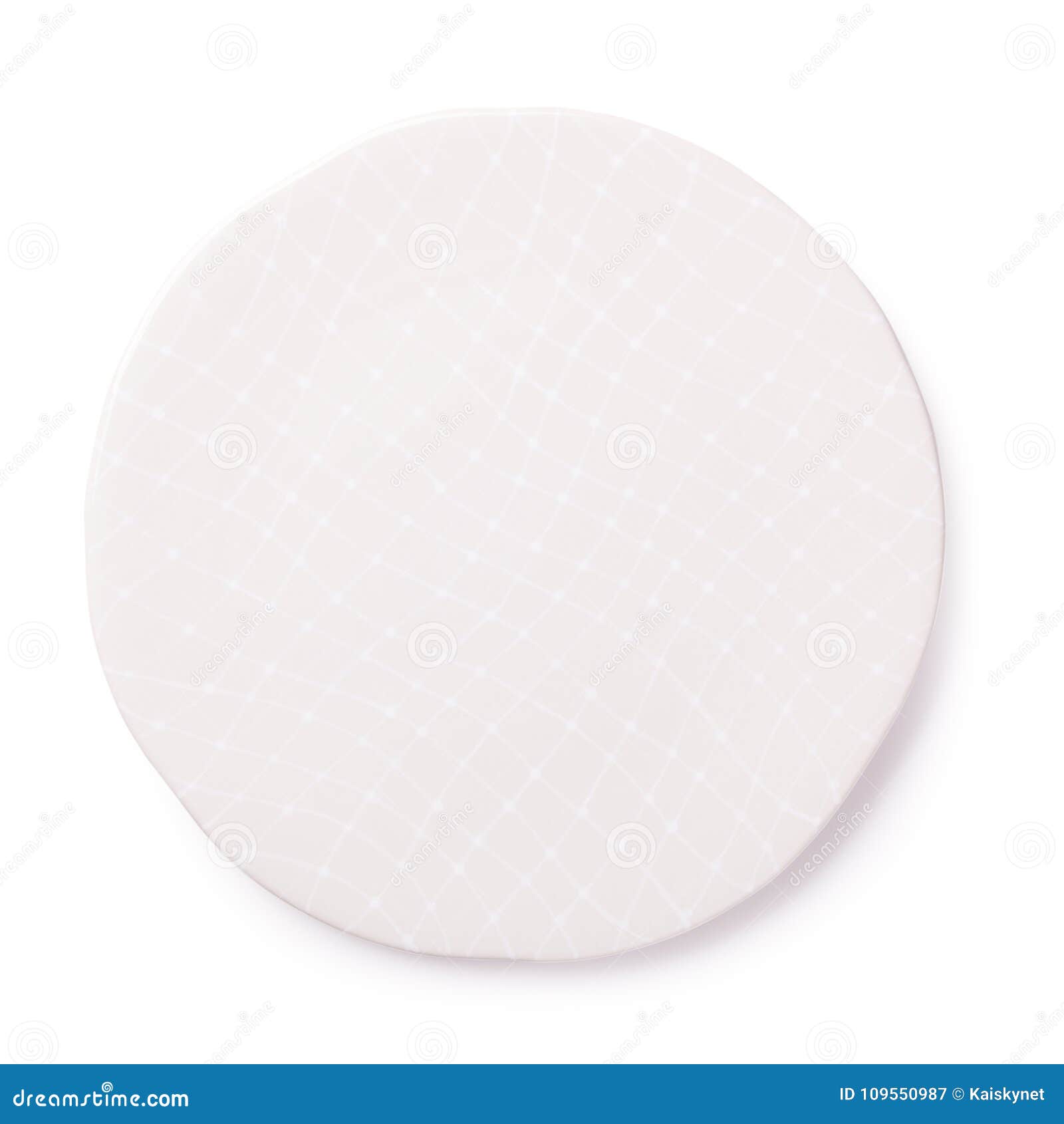 Empty Blank Dish Top View Isolated on a White Background Stock Image ...