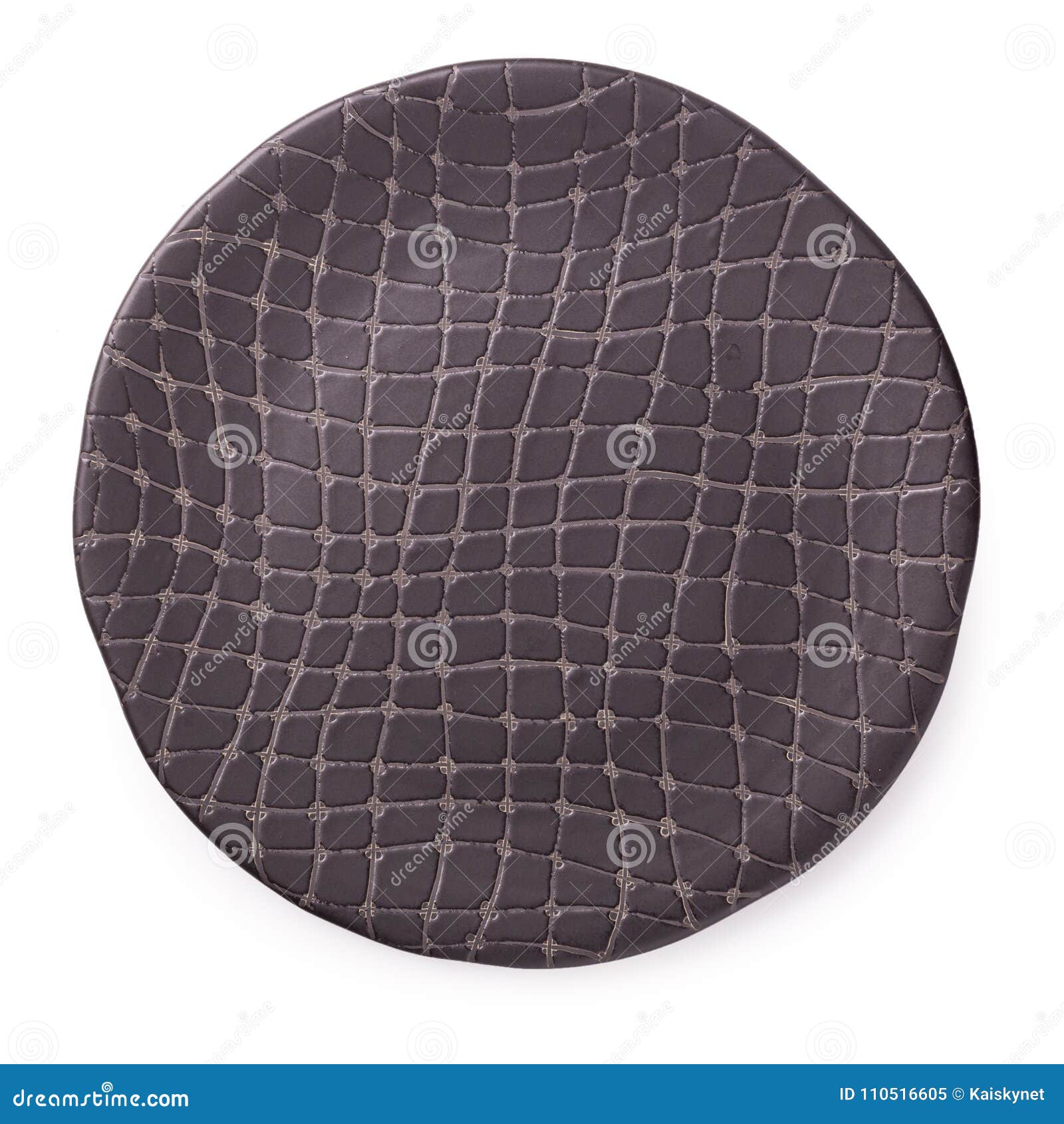 Empty Blank Dish Top View Isolated on a White Background Stock Image ...